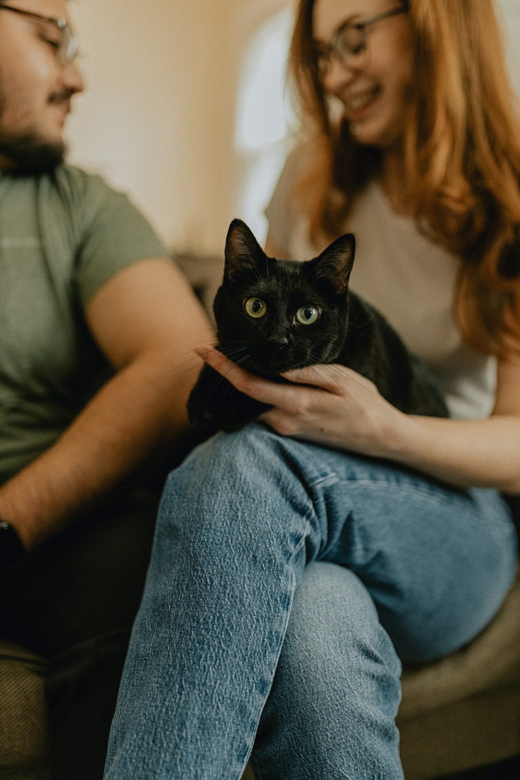 Cozy In-Home Couples Session // Bailey + Derek - Jamie Tobin Photography